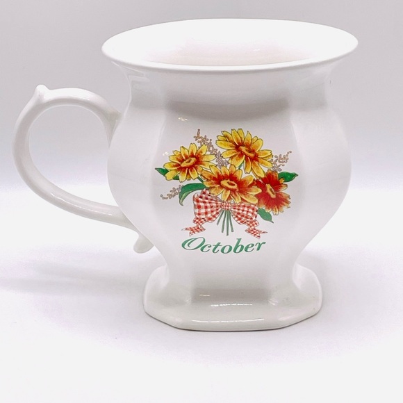 Avon | Dining | Avon Flower Of The Month Mug October Wbox Unused | Poshmark